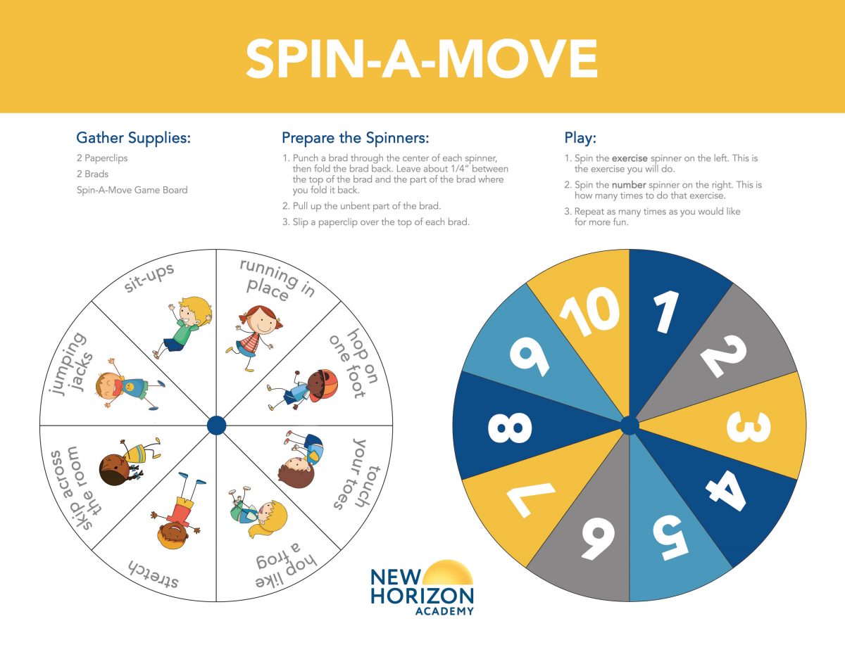 Spin-A-Move Game - New Horizon Academy