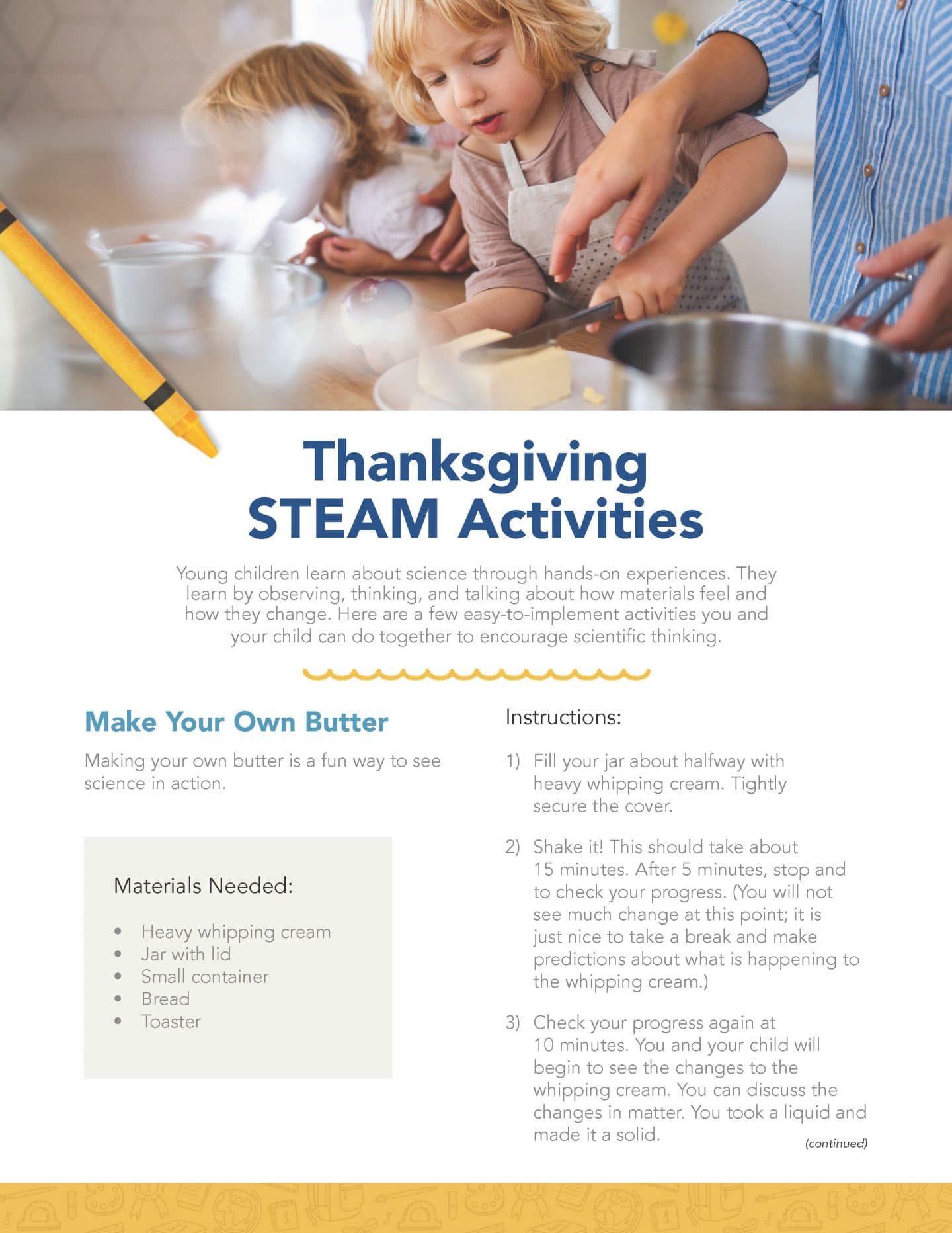 Thanksgiving STEAM Activities - New Horizon Academy