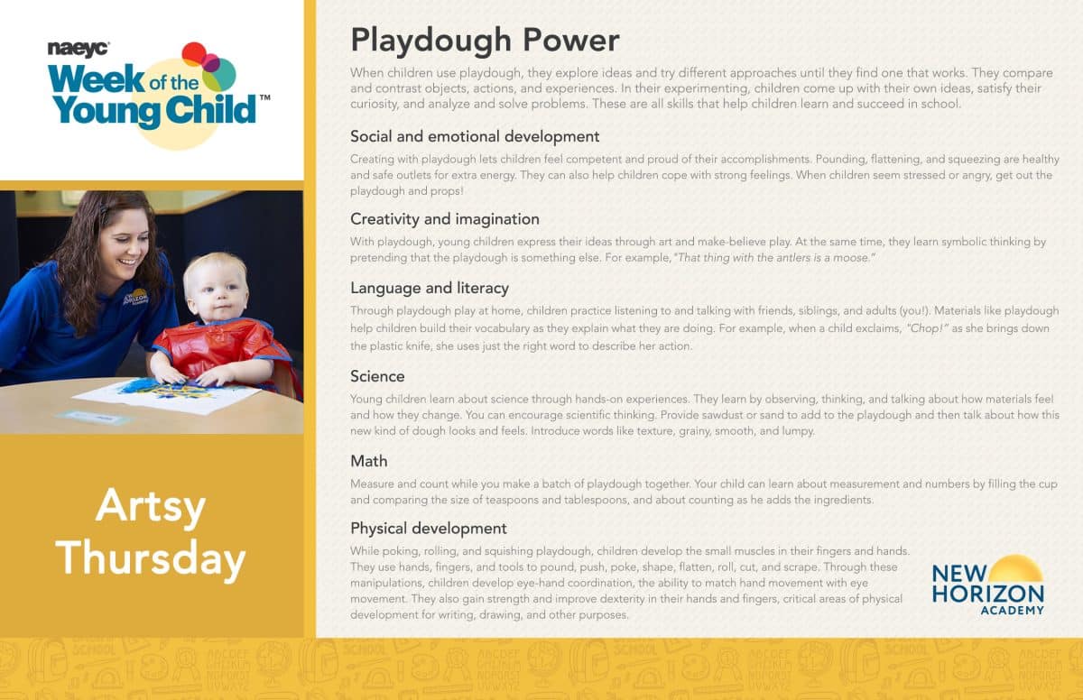 Celebrate NAEYC’s Week of the Young Child® - New Horizon Academy