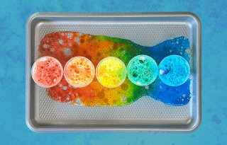 Fizzy Rainbow STEAM Experiment - New Horizon Academy